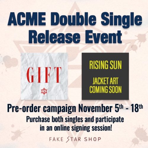 ACME Double Single Release Event for overseas fans! | ACME OFFICIAL WEBSITE